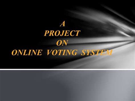 Online Voting System Project Docx