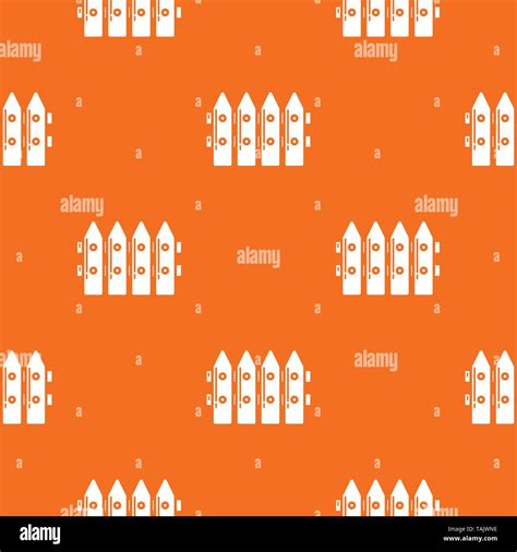 Fence Rustic Pattern Vector Orange Stock Vector Image And Art Alamy
