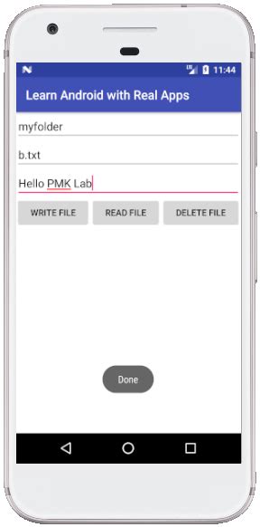 Read Write And Delete File In External Storage Learn Programming