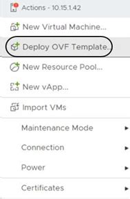 Deploy OVF Template On ESXi
