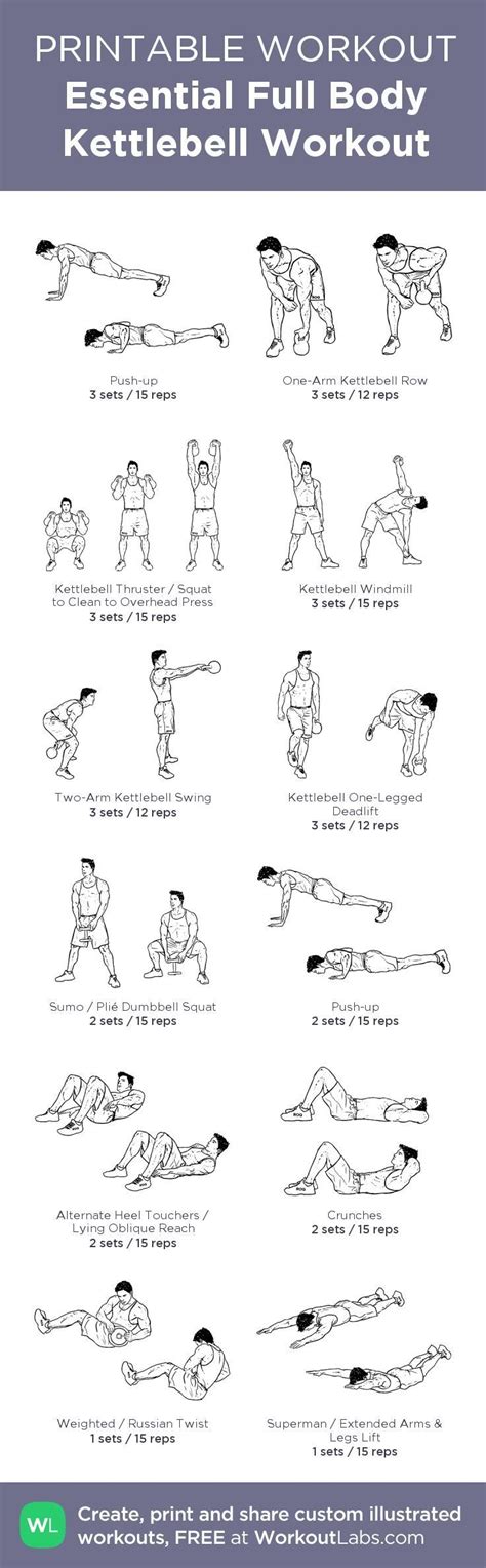 Printable Kettlebell Exercises