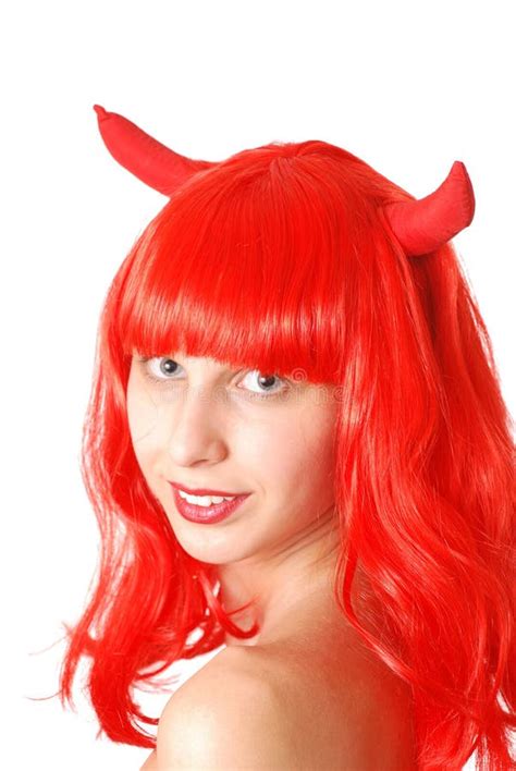 Devil Girl Stock Image Image Of Spooky Evil Trick Isolated 3261407