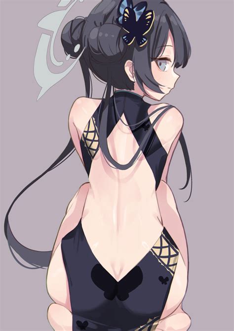 Yakurope Moko Kisaki Blue Archive Blue Archive Absurdres Commentary Highres Girl Back