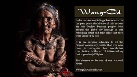 Whang Od As National Artist Does The 95 Year Old Mambabatok Deserve Such Recognition