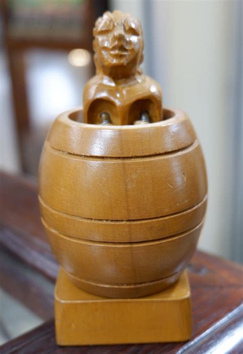 Wooden Man With Barrel At Eden Celestina Blog