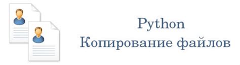 Копирование файлов в Python