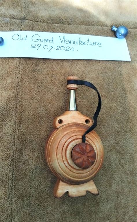 For Sale Xvic Wooden Powder Flask The Muzzleloading Forum