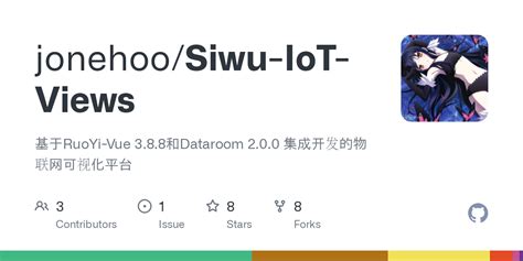 Github Jonehoo Siwu Iot Views 基于ruoyi Vue 3 8 8和dataroom 2 0 0 集成开发的