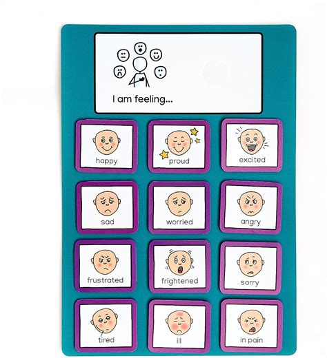 I Am Feeling Chart B Emotions Visual Symbols To Support Emotional