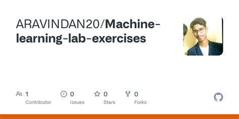 Github Aravindan20machine Learning Lab Exercises