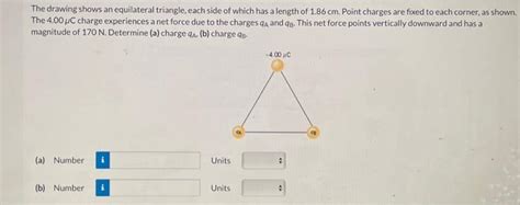Solved The Drawing Shows An Equilateral Triangle Each Side Chegg