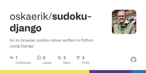 Github Oskaeriksudoku Django An In Browser Sudoku Solver Written In Python Using Django