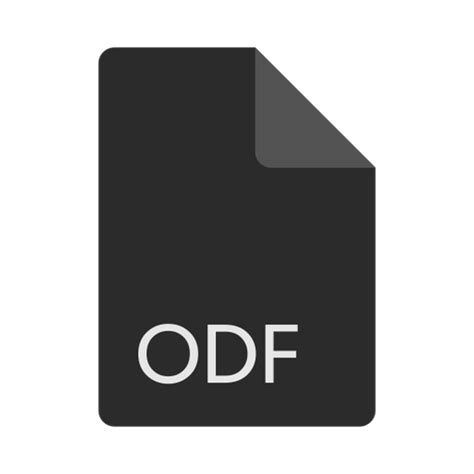 Odf File Extension Format Icon Free Download