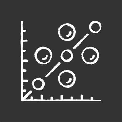 Scatter Plot Color Icon Scattergram Mathematical Diagram Symbolic