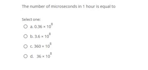 Microseconds