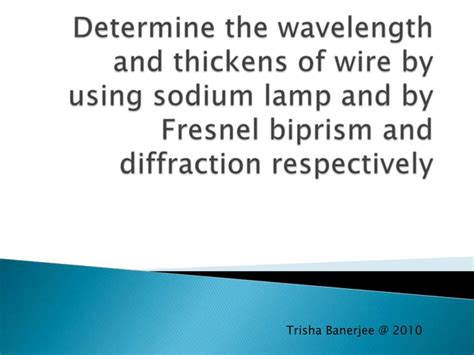 Fresnel And Diffraction Ppt