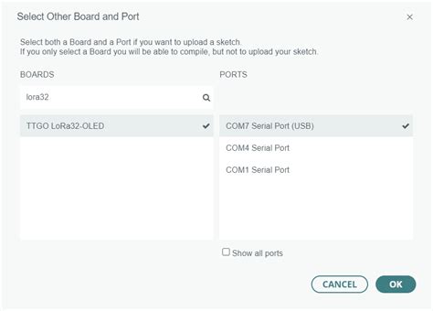 LILYGO LoRa32 The Things Stack For LoRaWAN