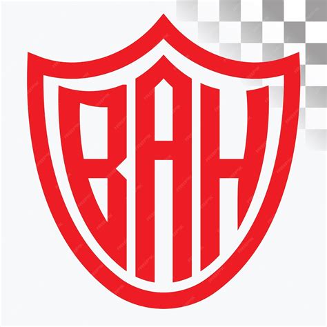 Desenho Da Letra Do Logotipo Bah Vetor Premium