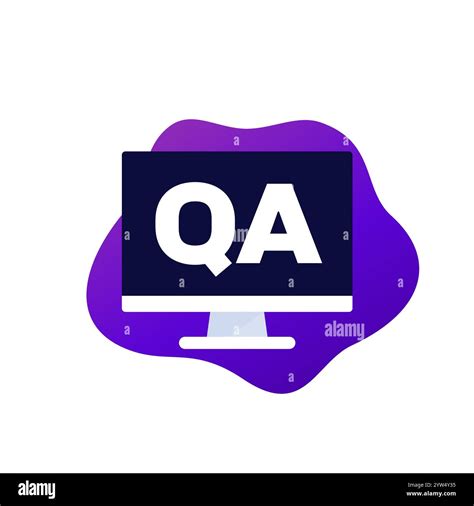 Qa Vector Icon Quality Assurance Stock Vector Image And Art Alamy
