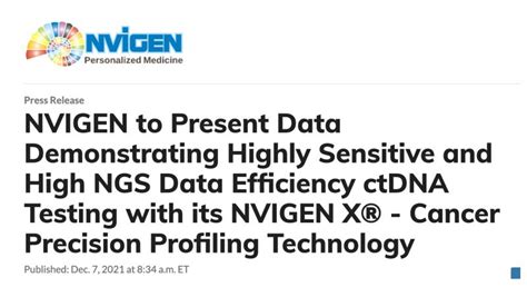 Aihua Fu On Linkedin Exciting Initial Patient Data And Assay Features Showing High Ctdna…