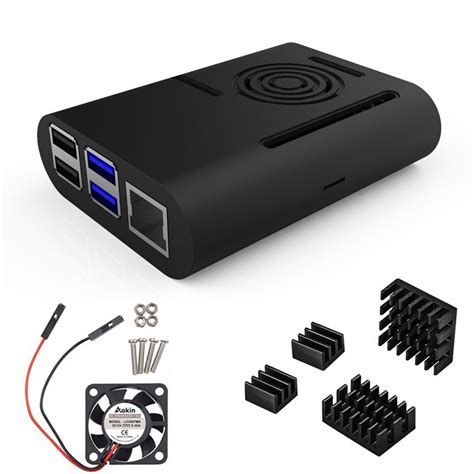 Raspberry Pi 4 Case Met Cooling Fan Heatsink Alumi Vicedeal