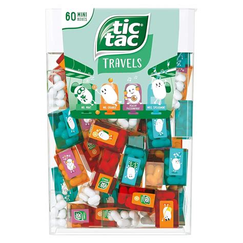 Tic Tac Box With 60 Mini Boxes Mint Orange Spearmint
