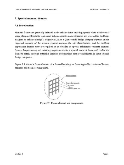 Module 9 Ductile Frame Buildings Pdf Strength Of Materials Beam