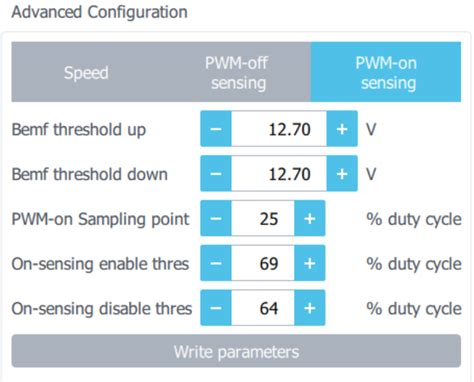 stm32motorcontrol 6 step optimization and troubleshooting of sensor