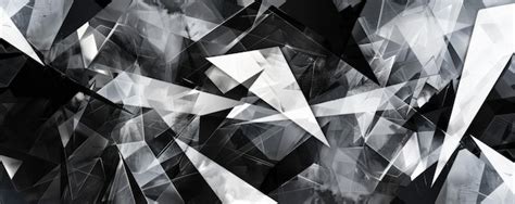 Abstract Geometric Background Showcasing Bold Angular Lines And Fragmented Shapes In A
