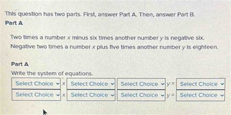 Solved This Question Has Two Parts First Answer Part A Then Answer Part B Part A Two Times