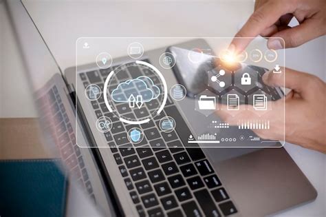 Premium Photo Cloud Computing Diagram Network Data Storage Technology Service