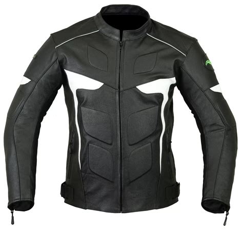 Buy Mens Leather Motorcycle Jacket With Armor