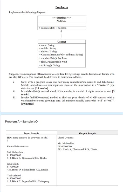 Solved Problem A Implement The Following Diagram Chegg Com