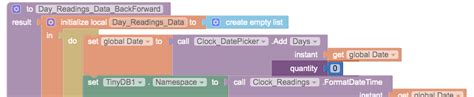 How Can I Create Data Storage Using Clock Component And Display It In A