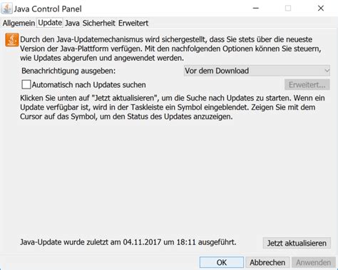Automatische Java Updates Deaktivieren Windows Faq