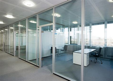 46db Sound Reduction Double Glazed Partition System Interior Glass Partitions