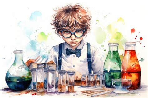 Premium Photo The Curious Scientist Exploring Microscopic Worlds With