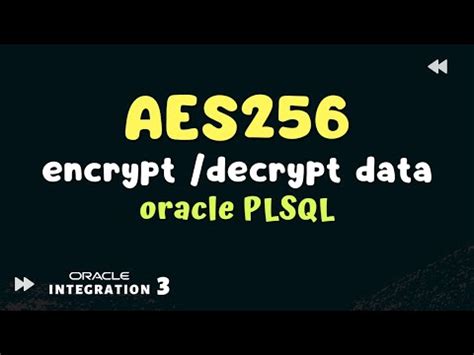 How To Encrypt Decrypt Data With AES256 Cryptography Algorithm DBMS