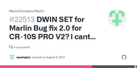 DWIN SET For Marlin Bug Fix For CR S PRO V I Cant Find It Issue