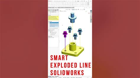 Smart Explode Lines In Solidworks Shorts Youtube