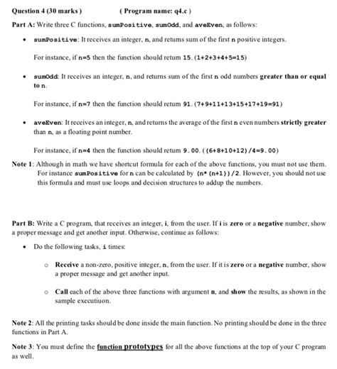 Solved Question 4 30 Marks Program Name 94c Part A