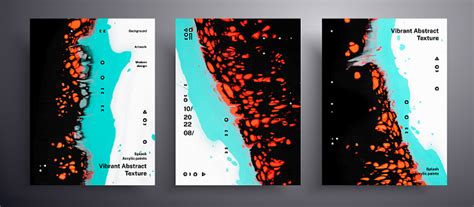추상 벡터 배너 유체 아트 커버의 텍스처 세트 디자인 커버 초대장 전단지 등에 적용할 수 있는 트렌디한 배경 블랙 레드 및 블루 특이한 크리에이티브 표면 템플릿 0명에 대한