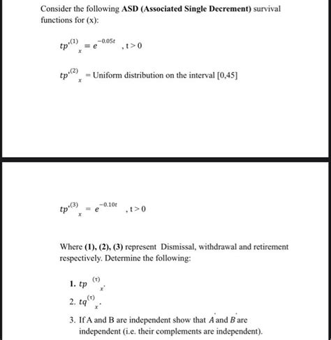 Consider The Following ASD Associated Single Chegg Com