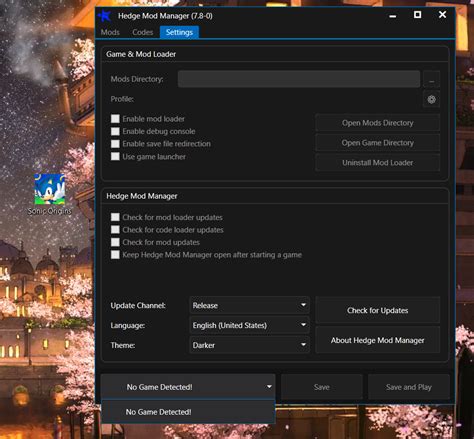 I Cant See Sonic Origins In The Mod Loader · Issue 434