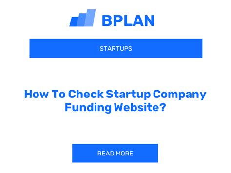 How To Check Startup Company Funding Website Bplan Ai