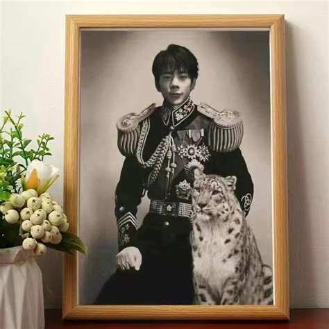 丁真将军肖像画搞笑挂画中国伟人名人装饰画芝士雪豹相框摆台挂墙 阿里巴巴