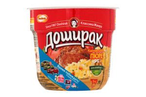 Пюре ДОШИРАК картофельное со вкусом мяса 40гр стакан доставка в Иркутске