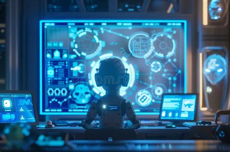 Software Engineer Developing Complex Technical Data And Diagrams In Advanced Office Desk