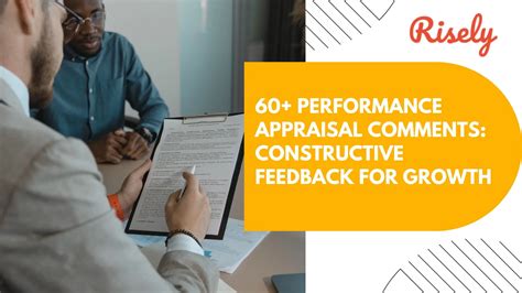 60 Performance Appraisal Comments Constructive Feedback For Growth