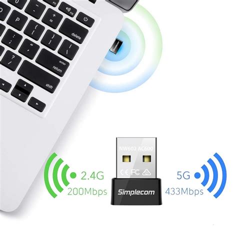Simplecom Nw Ac Dual Band Nano Usb Wifi Wireless Adapter